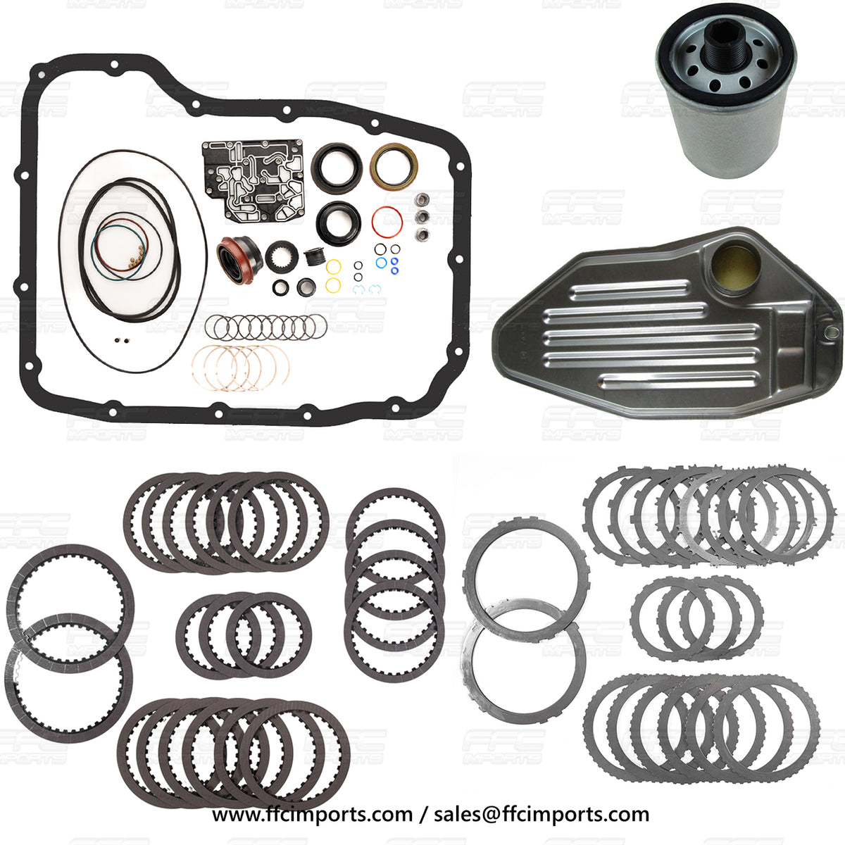 45RFE 545RFE Transmission Super Master Rebuild KIT 99-09 with 2WD Filt ...