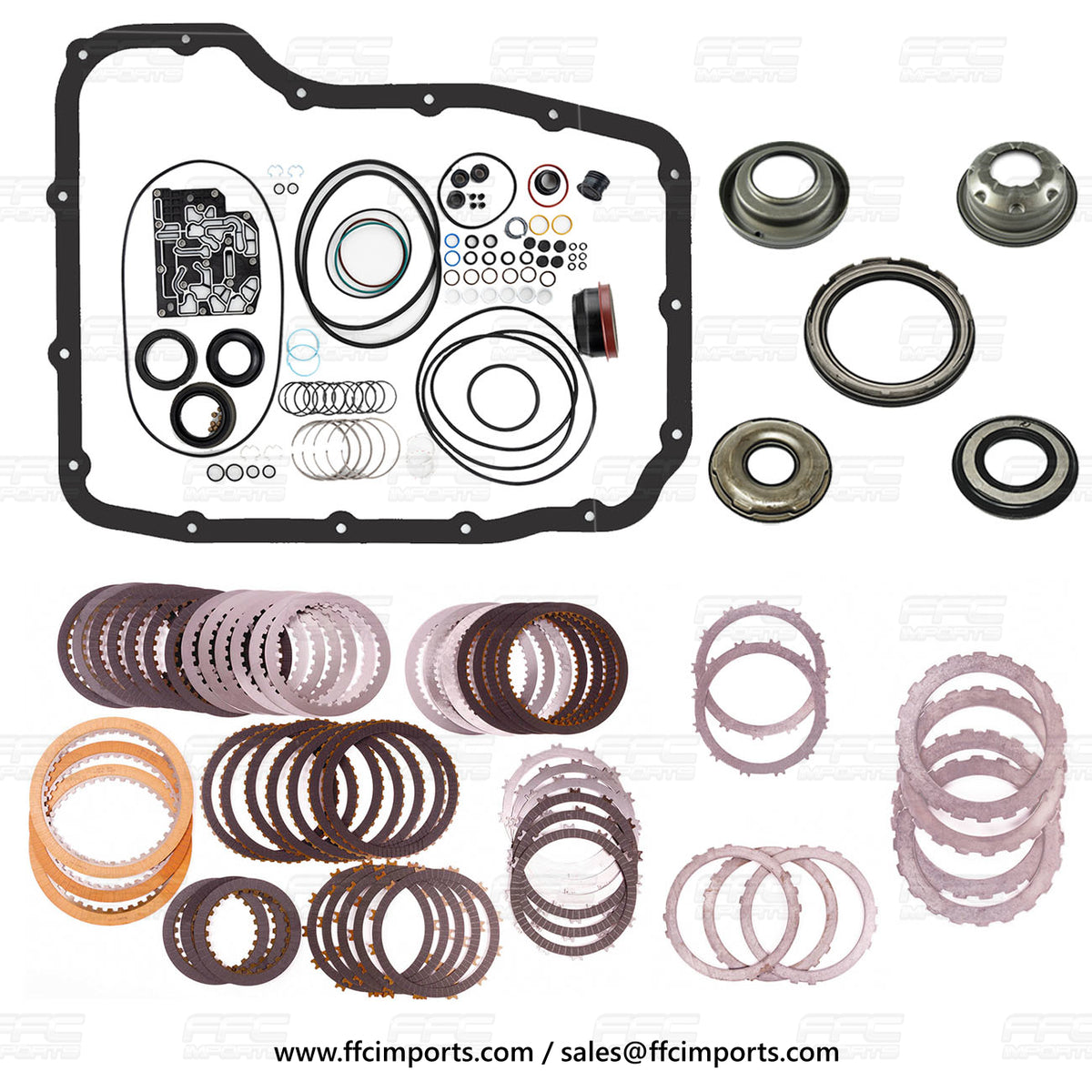 68RFE Transmission Master Rebuild KIT 07-UP Pistons Friction Steel Clu ...