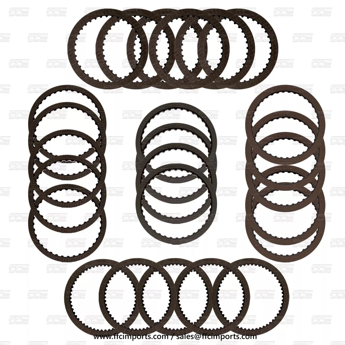 6L50 Transmission Master Rebuild KIT 07-UP Friction & Steel Clutch Pla ...