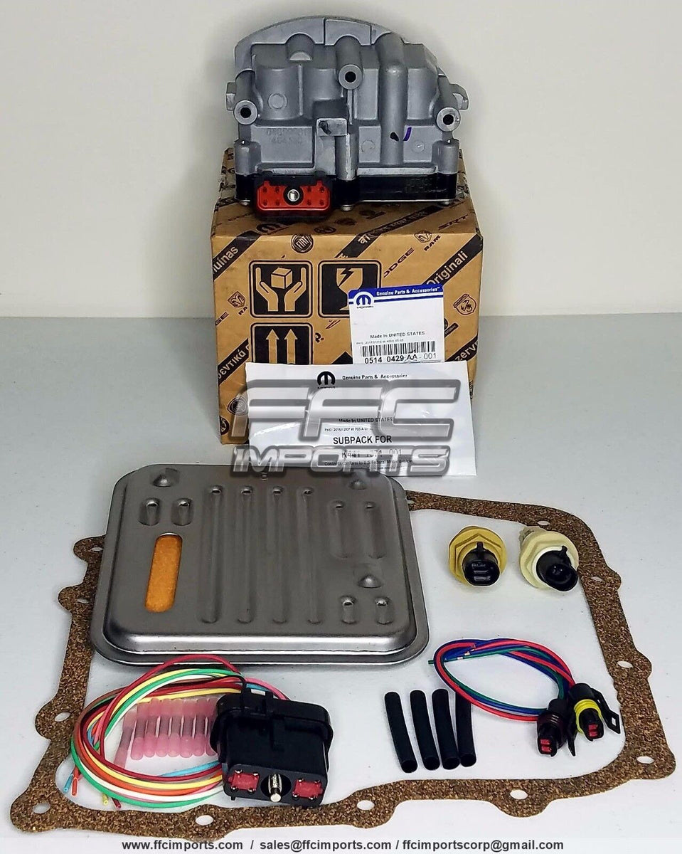 A604 40TE 41TE 41TES MOPAR Solenoid Block Filter Kit Speed Sensors Wir ...